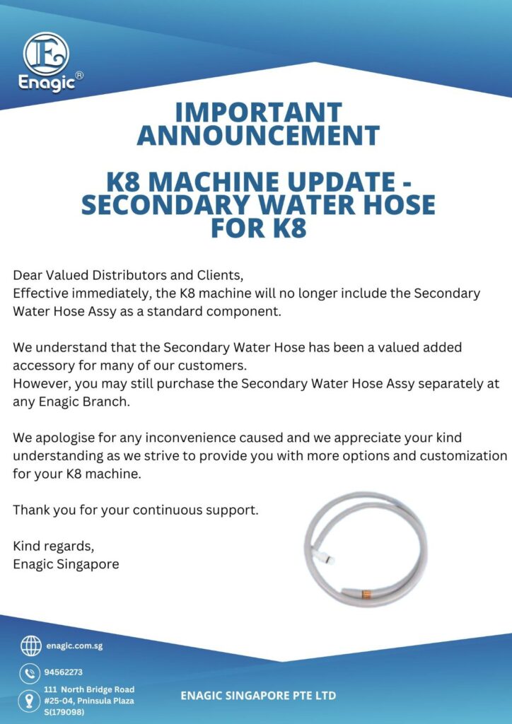 K8 Machine Update – Enagic Kangen Water